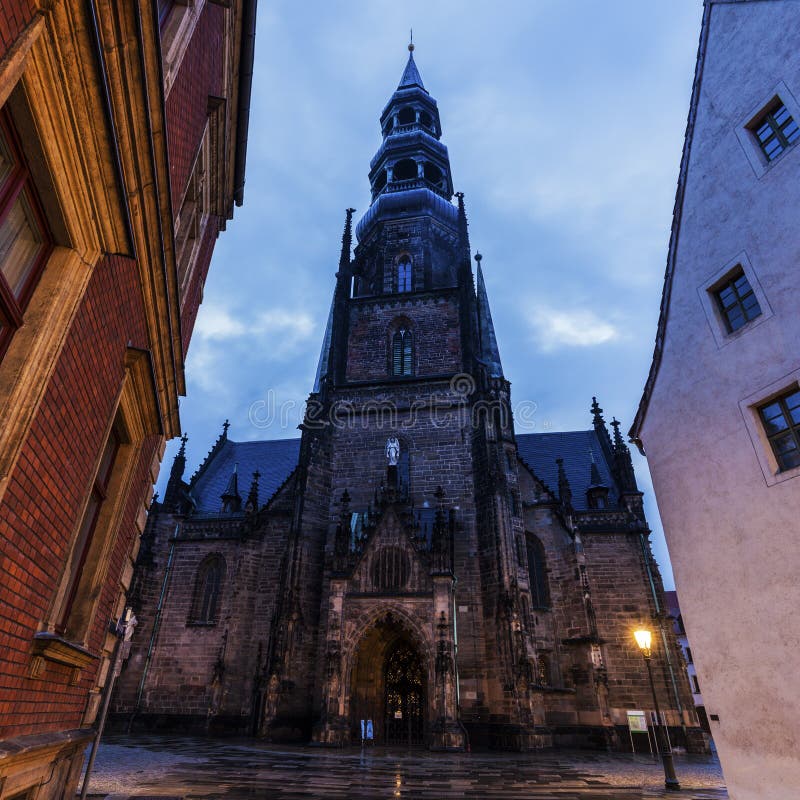 Dom St. Marien in Zwickau stock image. Image of tower - 69232701