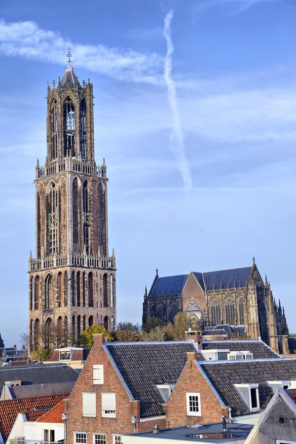 Dom Tower Of St Martin's Cathedral In Utrecht Stock Image - Image: 46798157