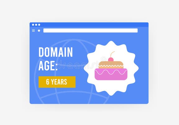 Domain Age - SEO Search Engine Rank Factor Concept. Website Domain Age ...