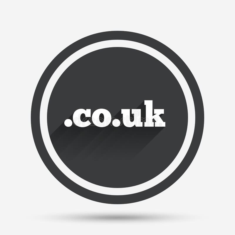 Domain CO.UK Sign Icon. UK Internet Subdomain. Stock Vector ...