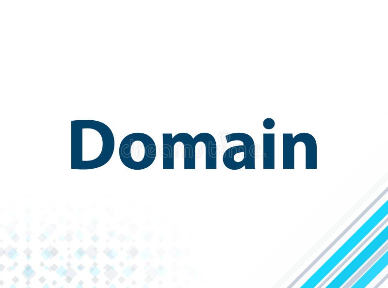 Domain Modern Flat Design Blue Abstract Background Stock Illustration ...