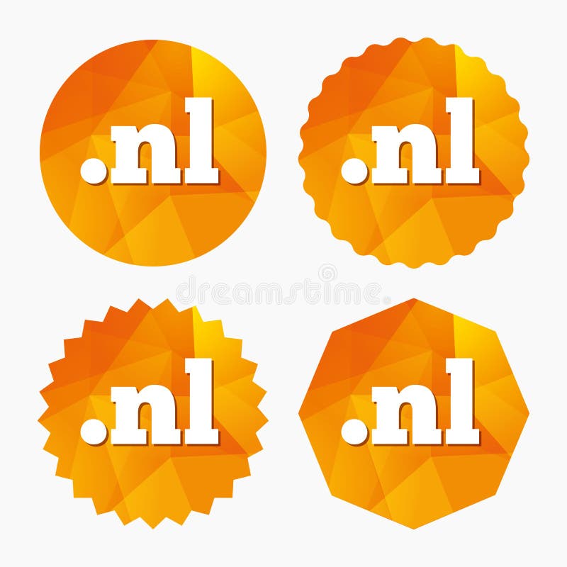 Domain NL Sign Icon. Top-level Internet Domain. Stock Vector ...