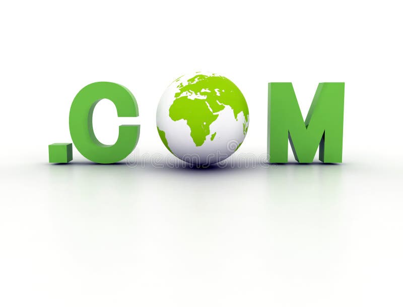 Domain world com stock illustration. Illustration of online - 10849005