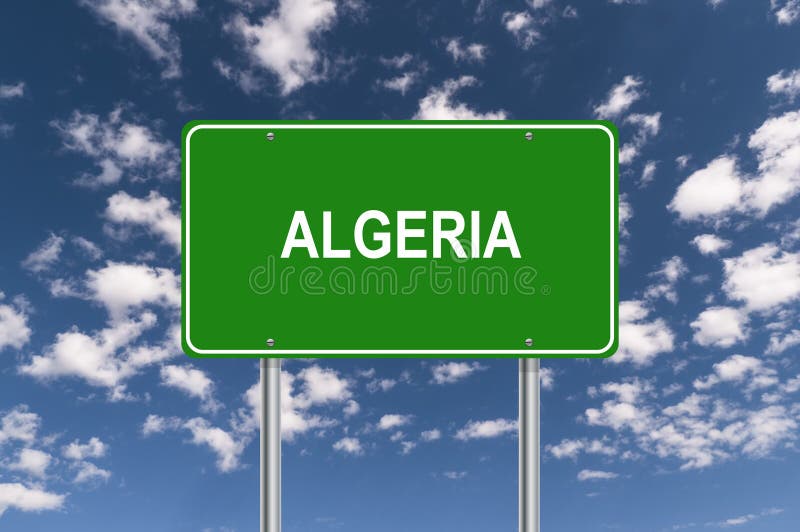 Algeria sign stock image. Image of direction, indication - 135099463