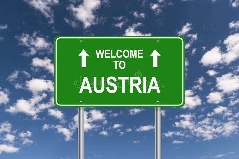 Welcome to austria stock image. Image of logo, isolated - 148933889
