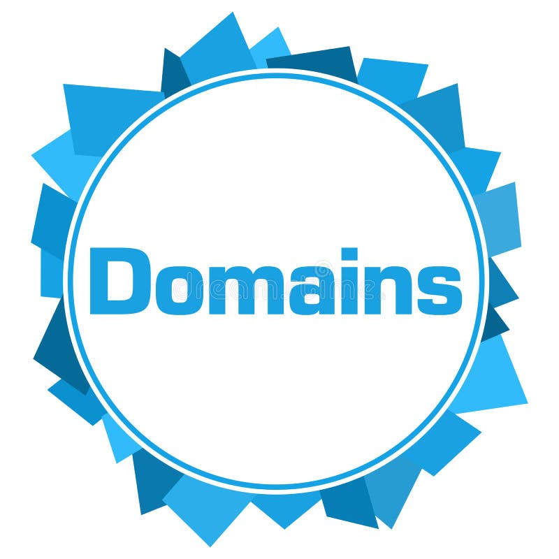 Domains Blue Stripe Banner stock illustration. Illustration of graphics ...