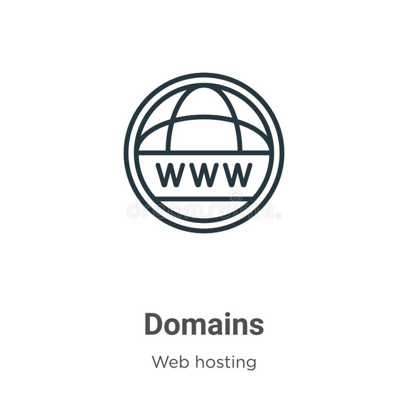 Domains black stock illustration. Illustration of sedo - 3778212