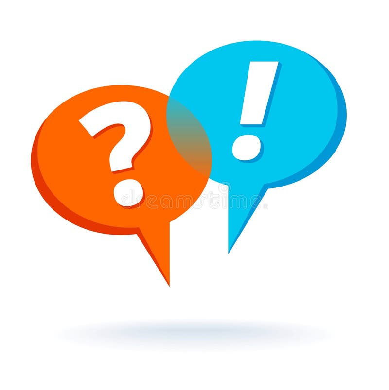 Domanda e risposta illustrazione vettoriale. Illustrazione di rete - 33782900