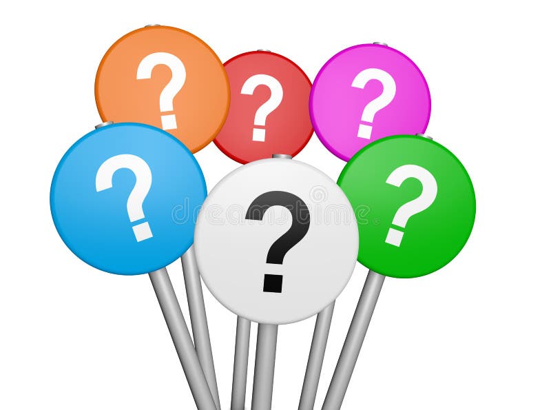 Domanda Mark Business Questions Concept Illustrazione di Stock ...