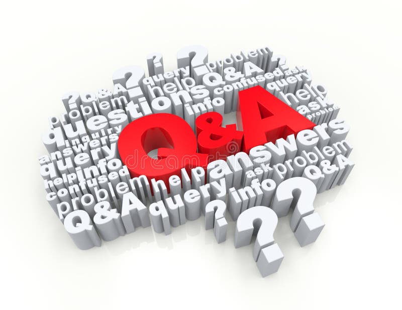 Domande e risposte illustrazione di stock. Illustrazione di rosso ...