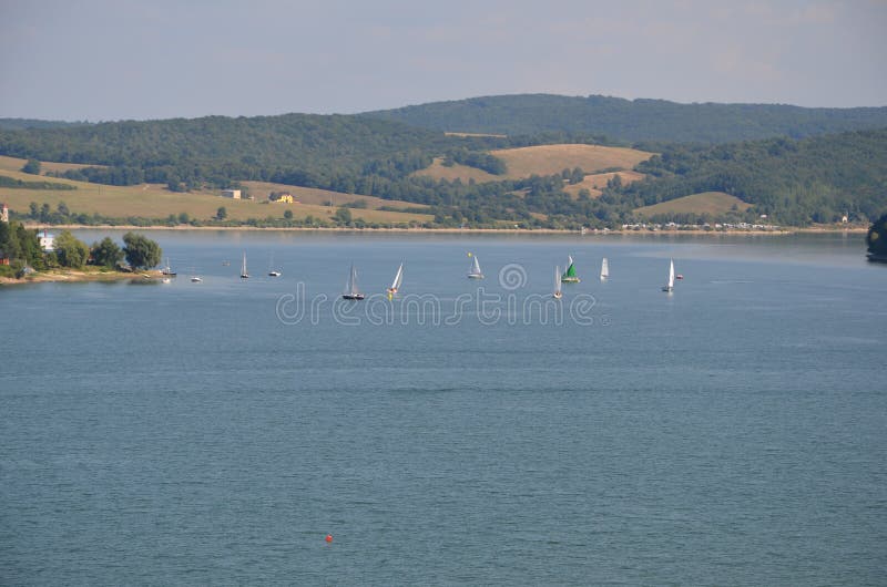 Domasa Lake Slovakia stock photo. Image of domasa, regatta - 55149974