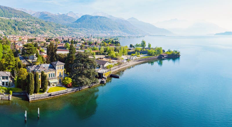 Domaso - Lake Como it stock photo. Image of alpine, marina - 182967444