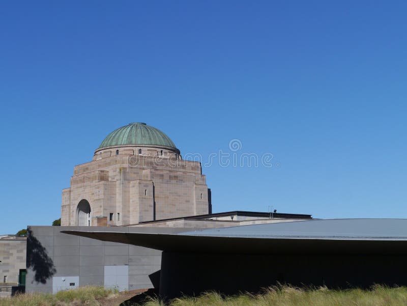 The Dome of the Australian War Memorial Stock Photo - Image of ...