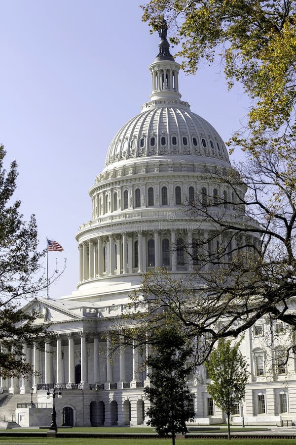 Dome of Capitol Building stock image. Image of clouds - 35174765