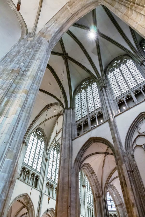 Interior of Domkerk in Utrerch in the Netherlands Editorial Image ...