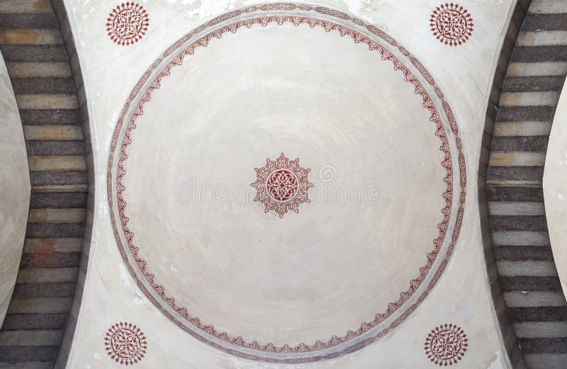 Dome Ceiling Of A Mosque, Istanbul, Turkey Stock Image - Image of ...
