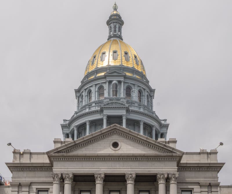 Dome of the Colorado State Capitol Stock Photo - Image of gold, capitol ...
