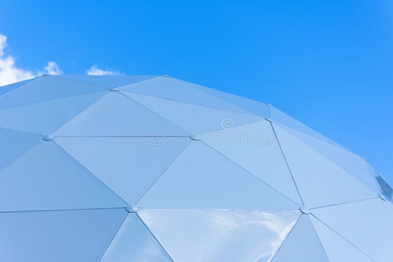 Dome Consisting of Triangular Pieces of Shelter Section on the Sky ...