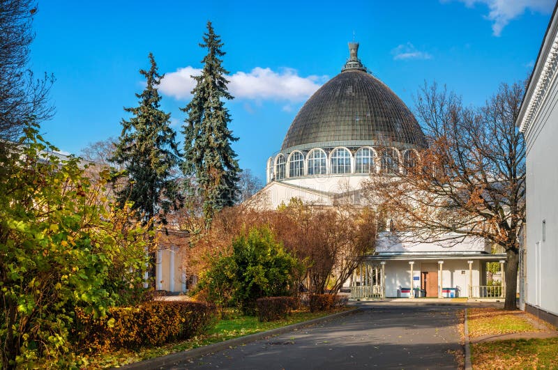 Dome of the Cosmos Pavilion, VDNKh, Moscow Stock Photo - Image of ...