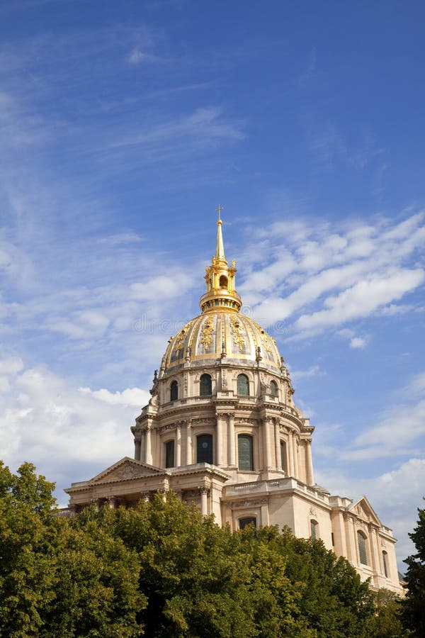 Dome of Les Invalides stock image. Image of religion - 16359507