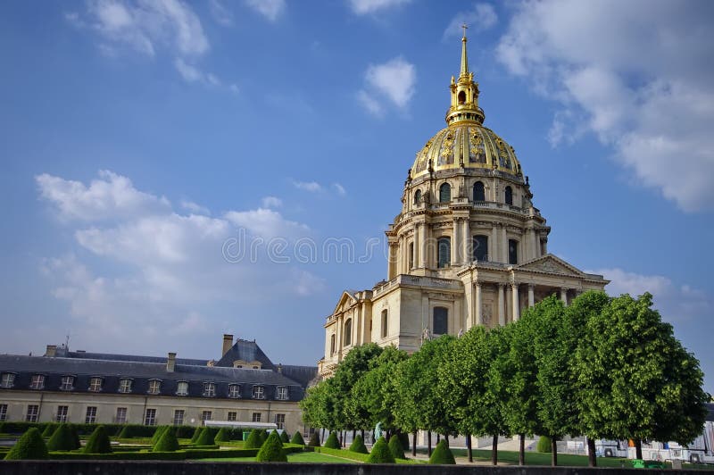The Dome of les Invalides editorial photography. Image of invalides ...
