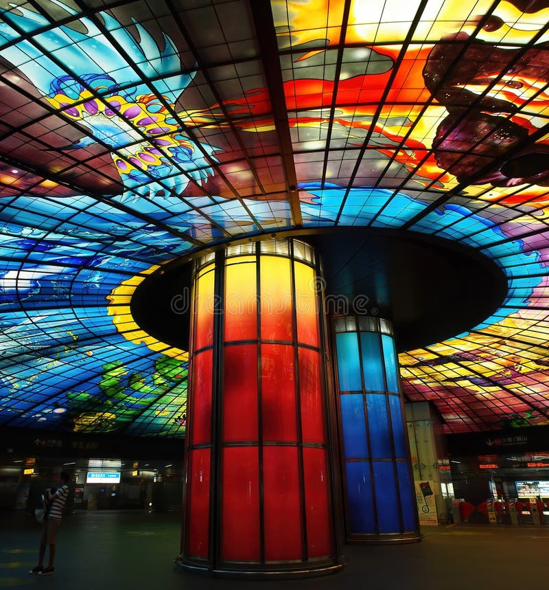 The Dome of Light in the Metro Station Editorial Photo - Image of ...