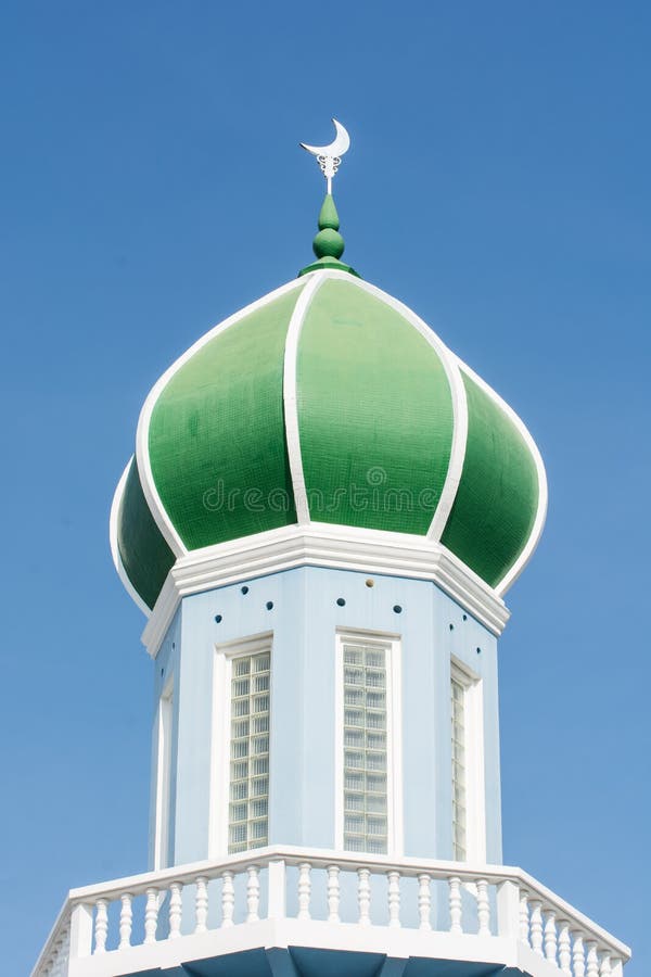 Dome of mosque on blue sky stock photo. Image of east - 46166542