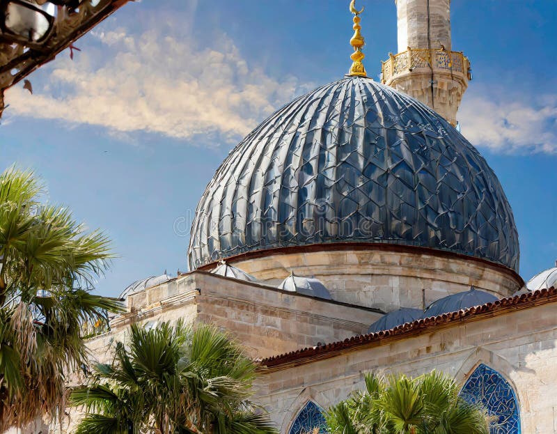 A dome of the mosque stock illustration. Illustration of tourism ...