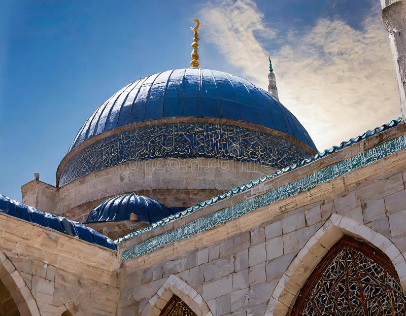 A dome of the mosque stock illustration. Illustration of dome - 314248673