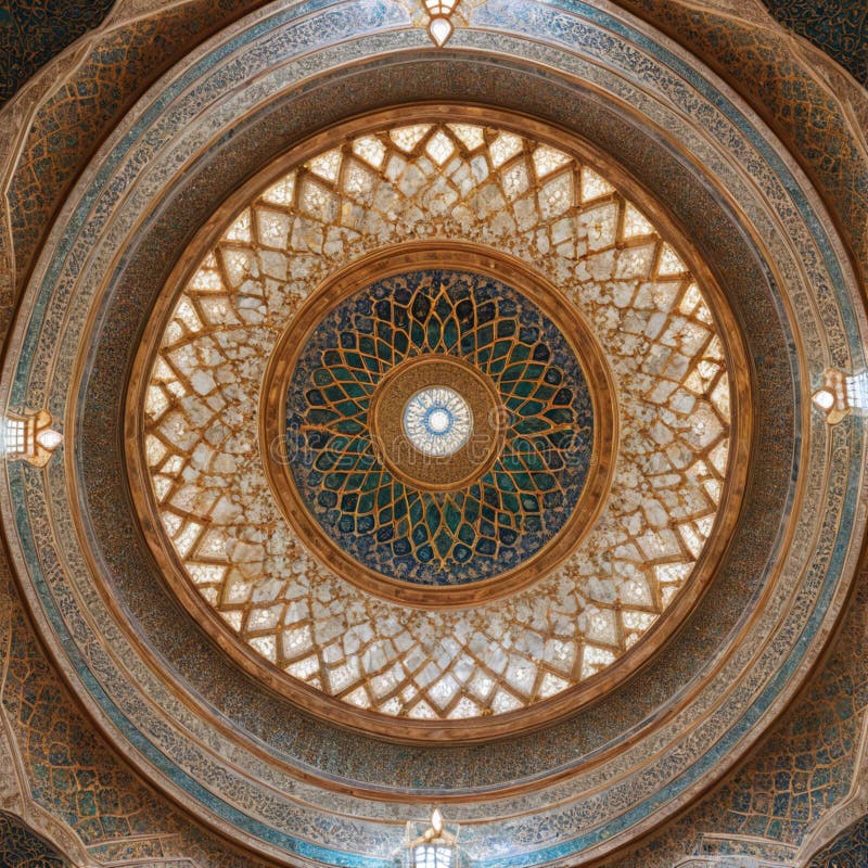 Dome of the Mosque, Oriental Ornaments Stock Illustration ...