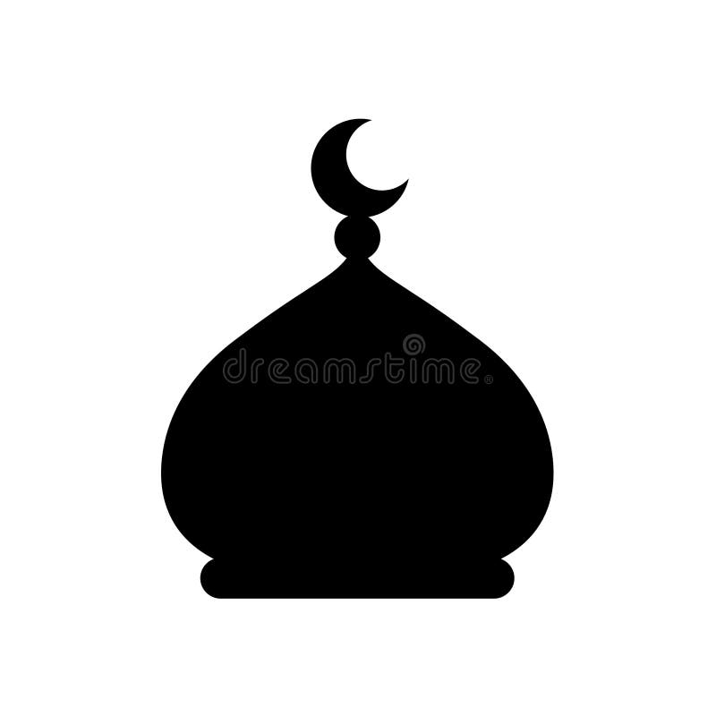 Dome, Mosque Roof - Vector Icon Stock Vector - Illustration of minaret ...