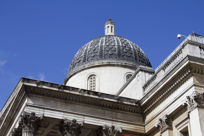 Domed Roof Of St Pauls Cathedral, London Stock Photo - Image of ...
