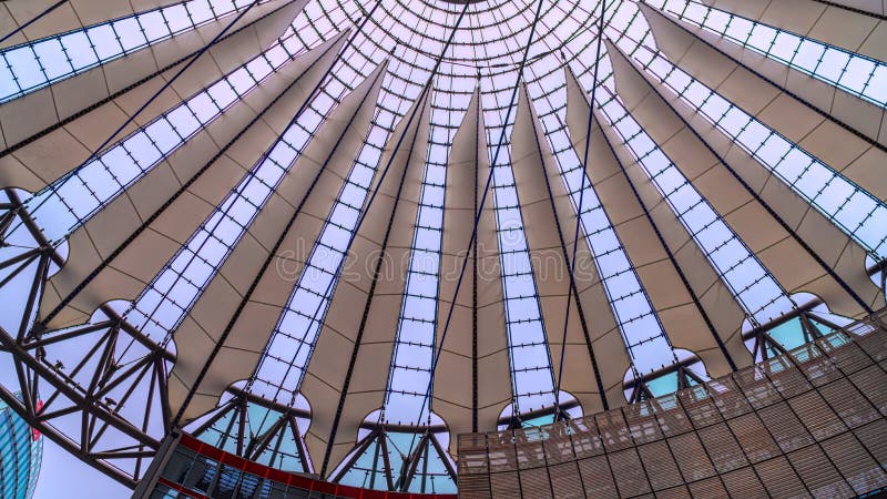 The Dome of the Office Building in Europe Stock Image - Image of ...