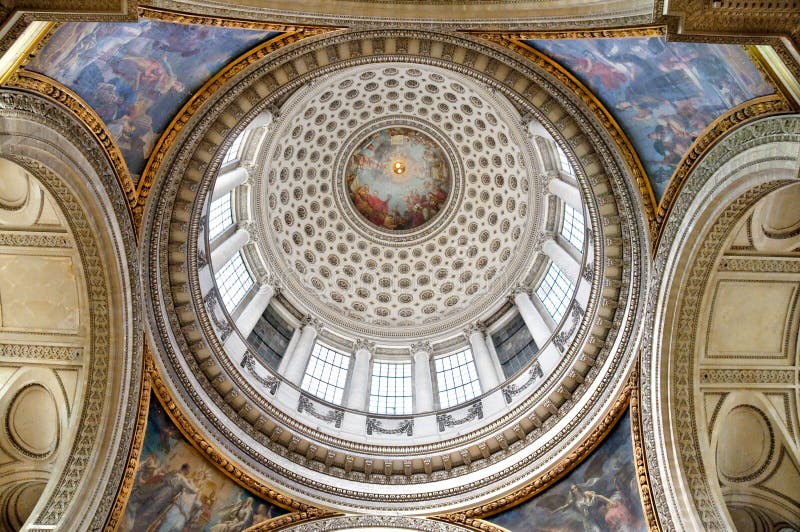 Dome of Pantheon stock image. Image of background, famous - 15536645