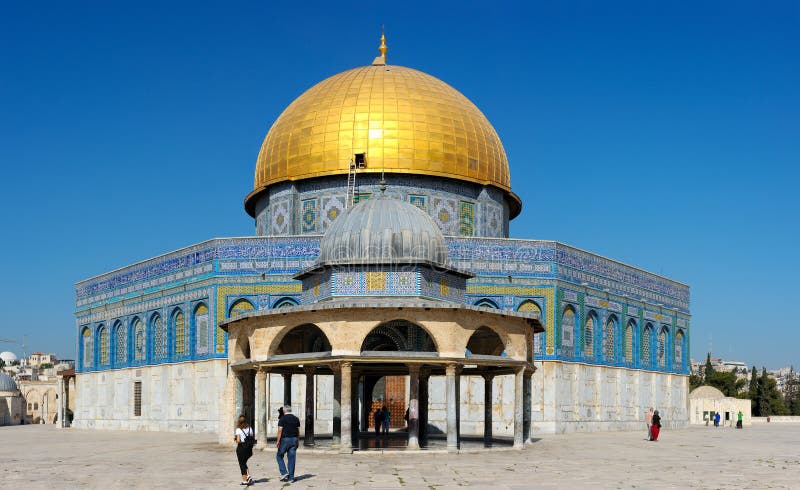 Dome of the Rock. editorial stock image. Image of blue - 14797789