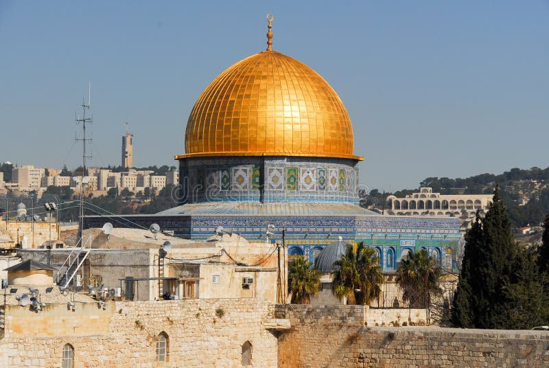 The Dome of the Rock, Jerusalem, Israel Stock Photo - Image of jews ...