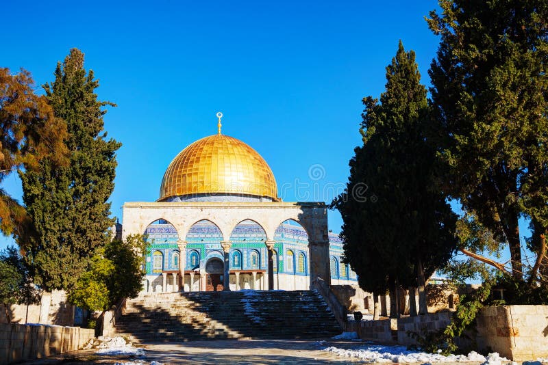 Dome of the Rock Mosque in Jerusalem Stock Image - Image of israel ...