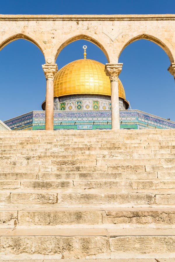 Dome of the Rock Mosque in Jerusalem, Israel Stock Photo - Image of ...
