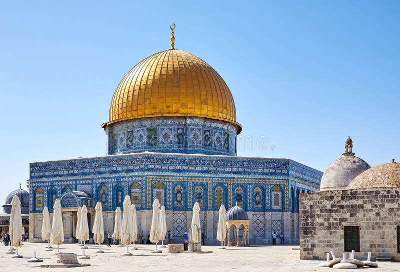 Dome of the Rock Mosque in Jerusalem Editorial Stock Image - Image of ...