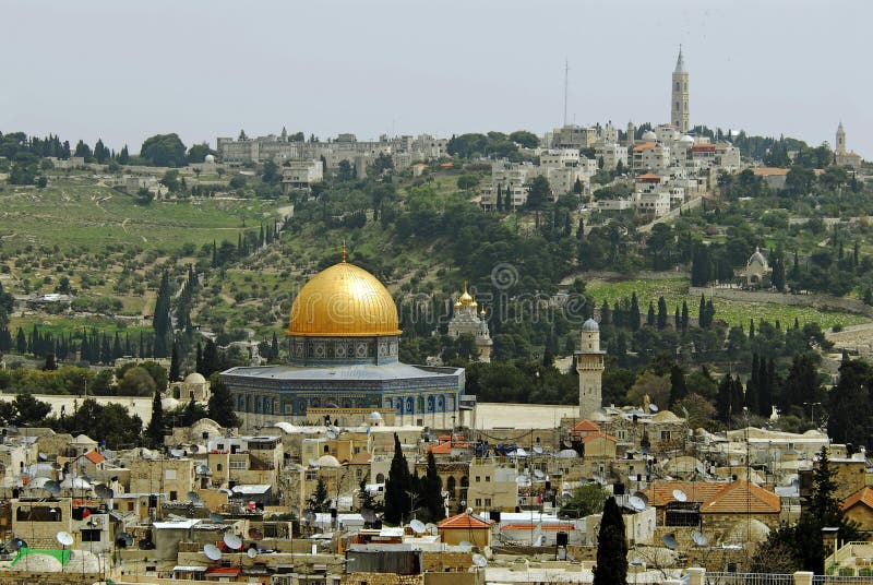 The Dome of the Rock on the Temple Mount Stock Image - Image of jewish ...