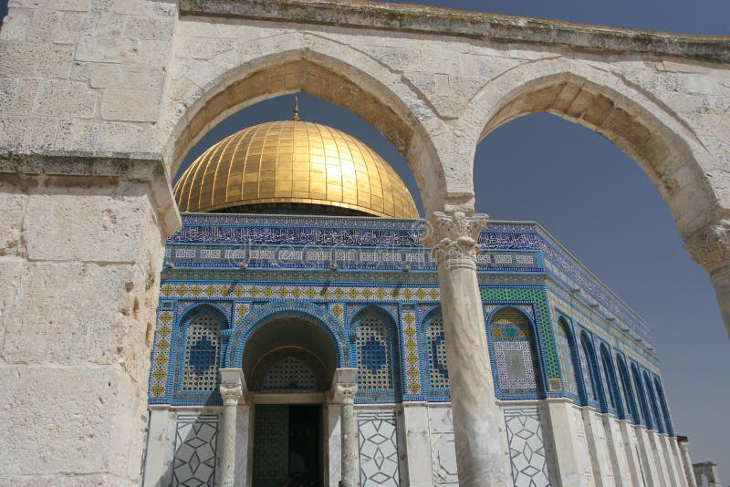 Dome of the Rock,Temple Mount. Stock Image - Image of dome, arab: 623471