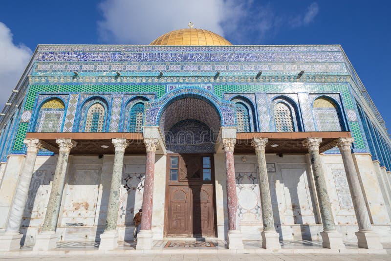 The Dome of the Rock on the Temple Mount Stock Image - Image of tourism ...