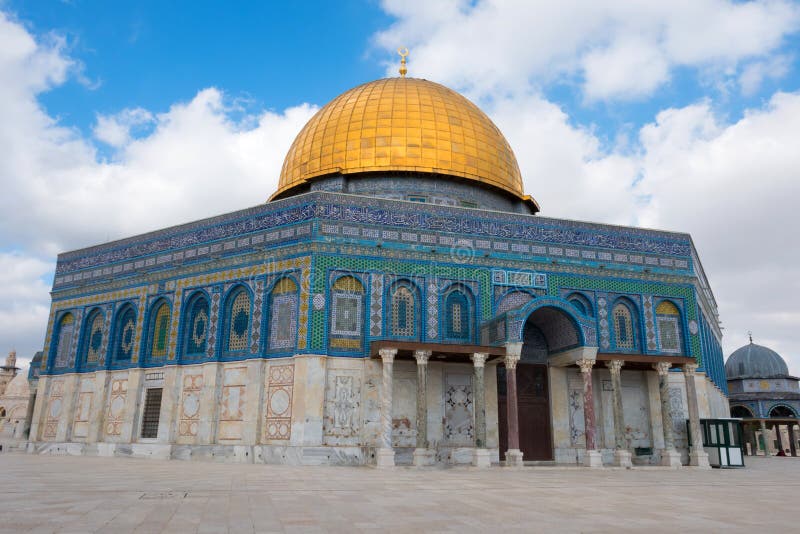 The Dome of Rock on the Temple Mount Stock Image - Image of mount ...