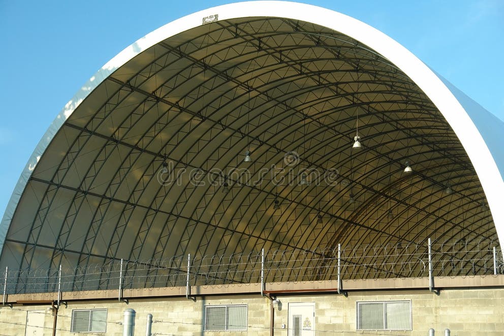 Dome Roofed Building Restricted Area Stock Photo - Image of tunnel ...