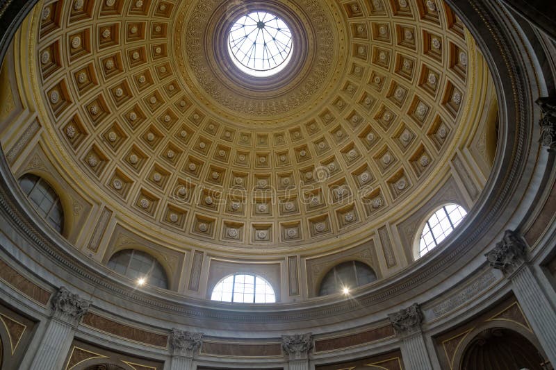 Dome of the Rotunda Hall in the Vatican Museums Editorial Photo - Image ...