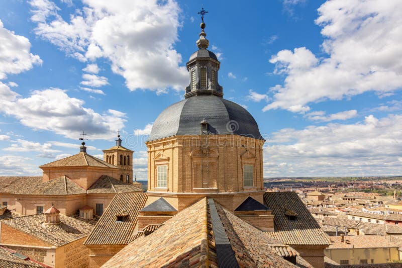 Dome of San Ildefonso Church in Toledo, Spain Stock Photo - Image of ...