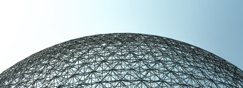 Dome Shape Structure with a Blue and Gray Sky Stock Image - Image of ...