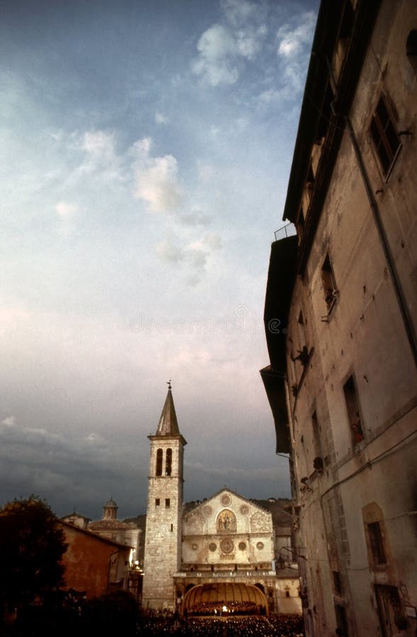The dome of Spoleto stock photo. Image of antique, tower - 1288614