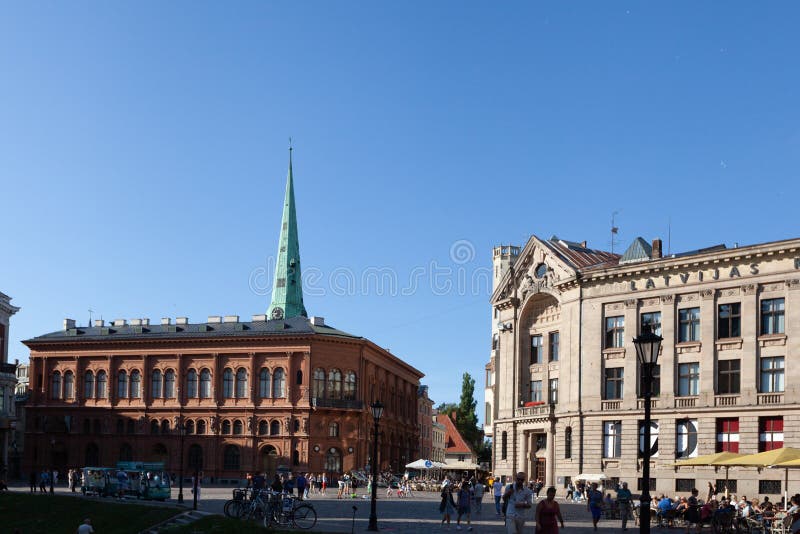 Dome square, Riga, Latvia editorial photo. Image of house - 207756336