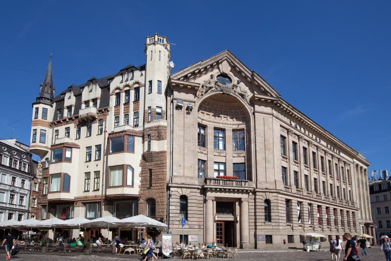 Dome square, Riga, Latvia editorial stock image. Image of latvian ...